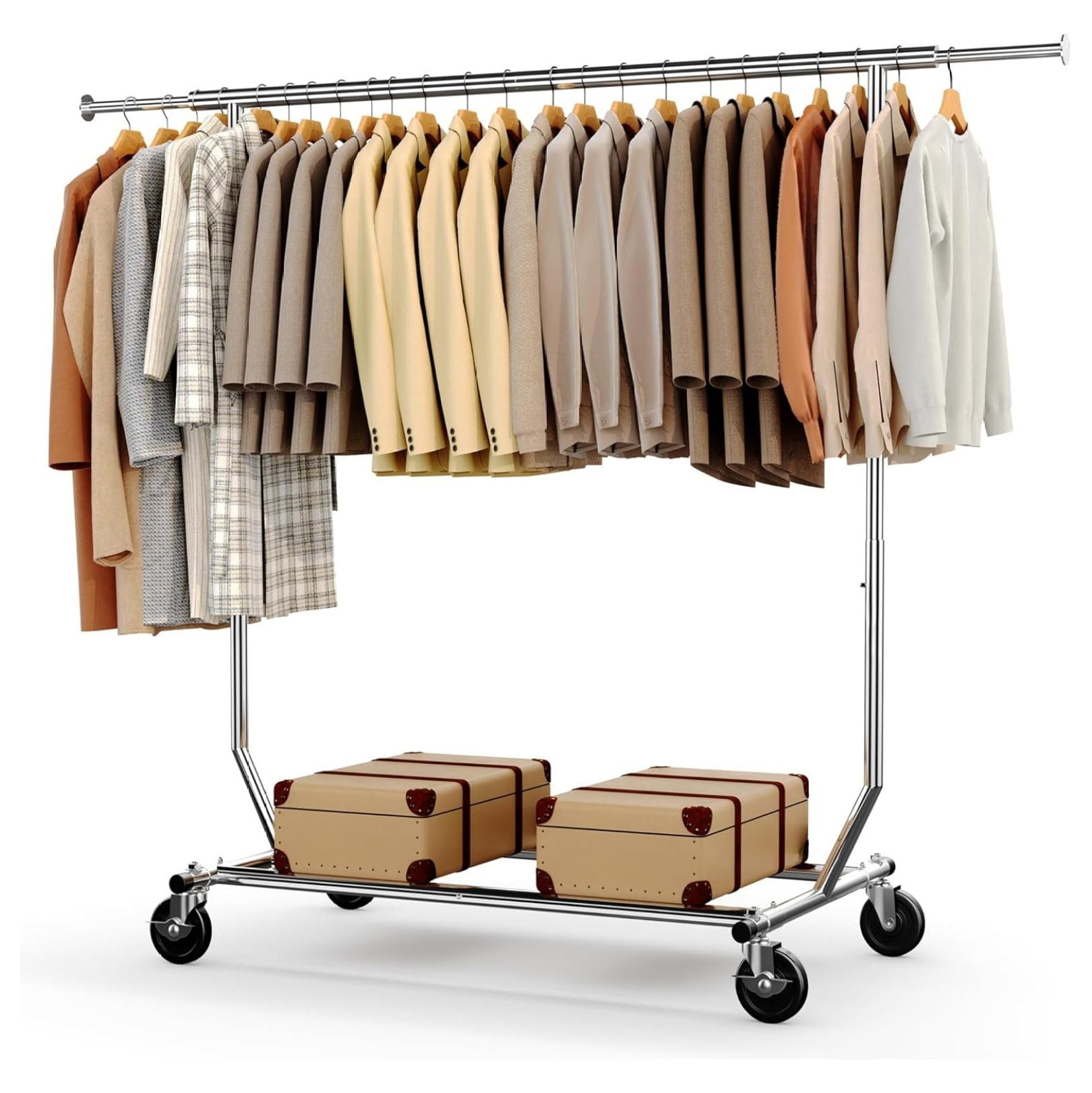 Clothing Racks for Hanging Clothes Rack Heavy Duty Garment Rack Load ...