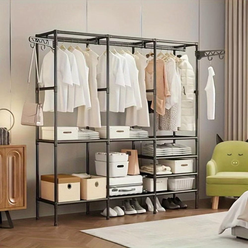 Clothing Racks for Hanging Clothes with ShelvesPortable Closet System ...
