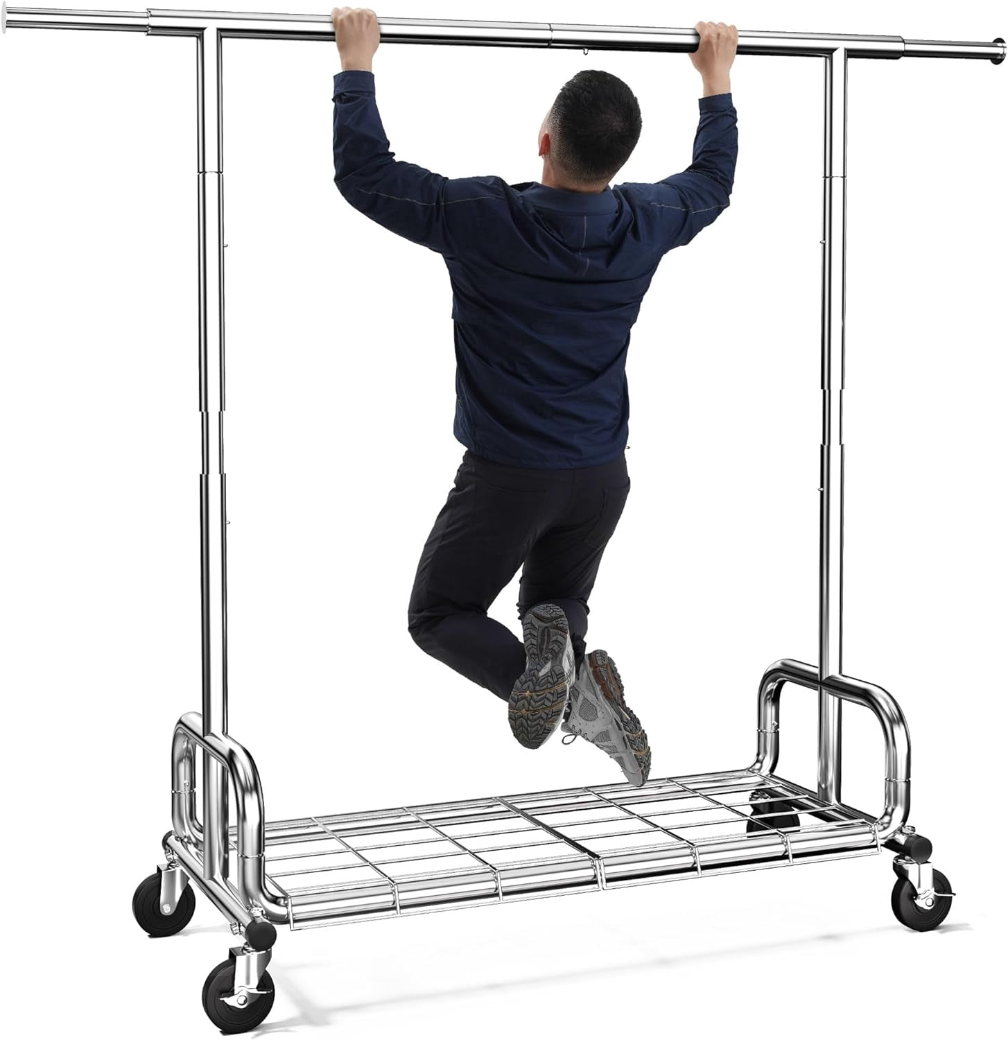 Clothing Racks Heavy Duty Clothes Rack Adjustable Garment Rack for ...