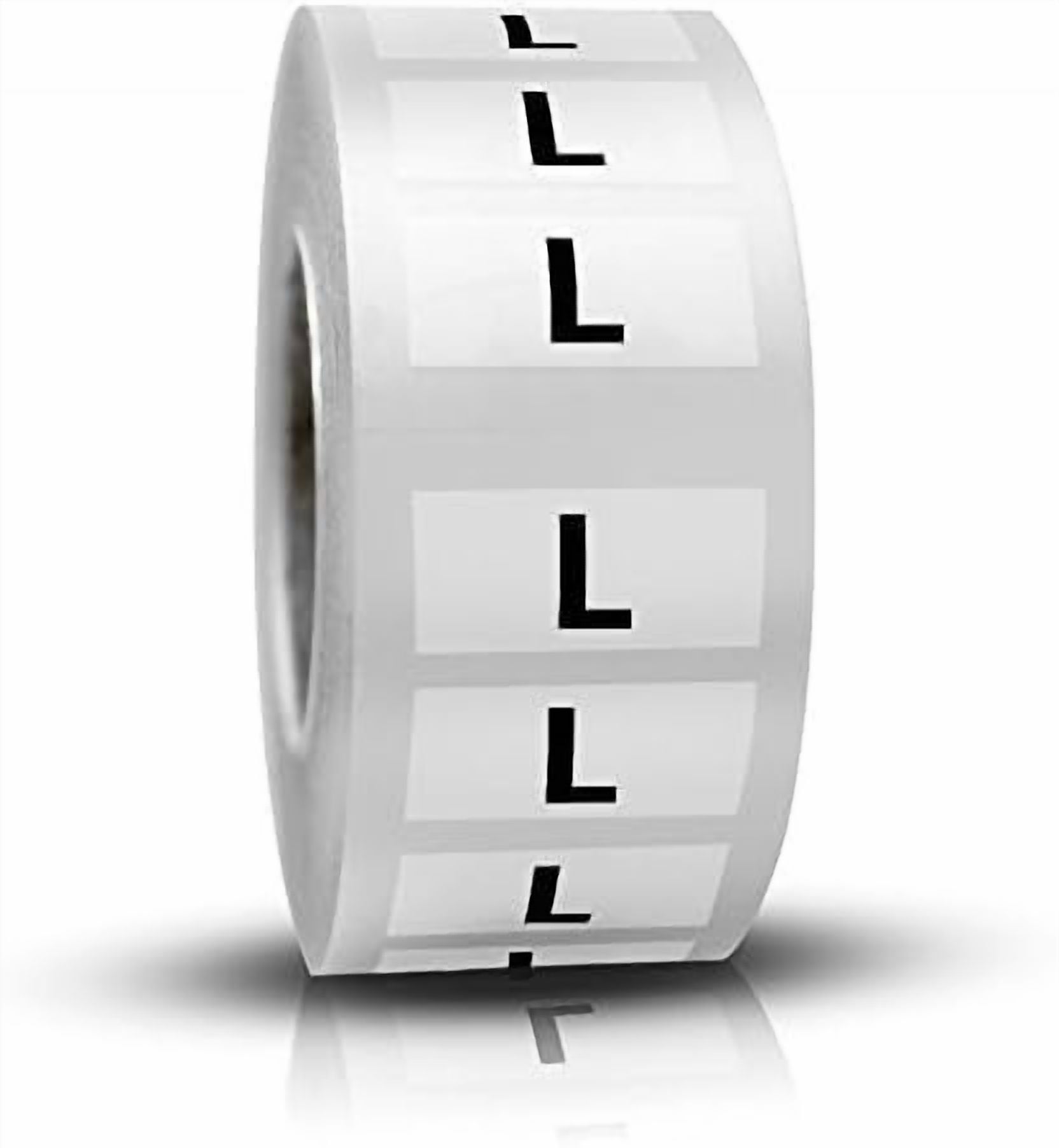 Clothing Size Labels Stickers (L) - 2 Rolls, 250 Labels/Roll, 500 ...