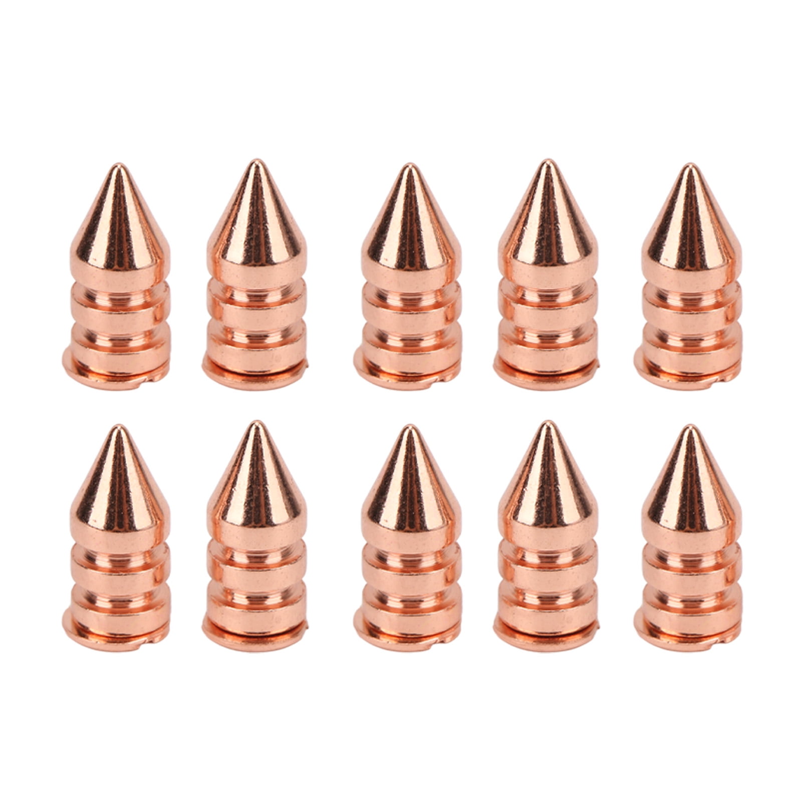 Clothing Spikes Rose Gold Double Layer Hexagon Brass Cone Spikes DIY ...