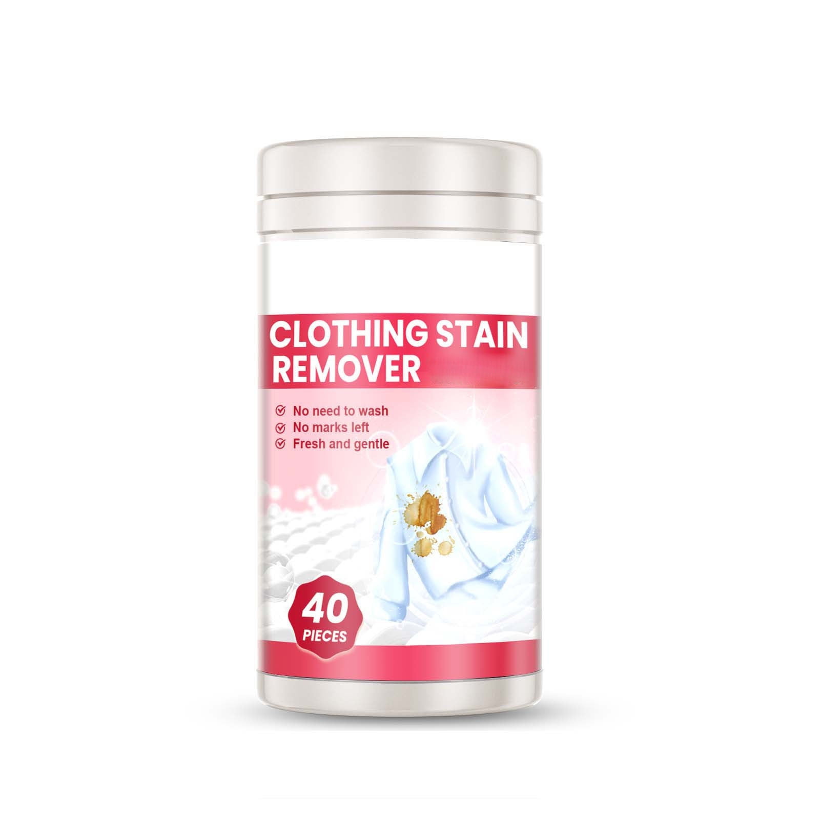 Clothing Stain Remover Wipes - Fabric Stain Removal Cloths, Grease ...