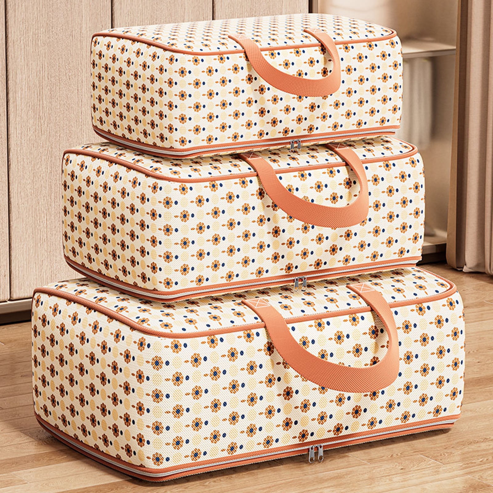 Clothing Storage Bags With Handle And Zipper Travel Moving Bags For ...