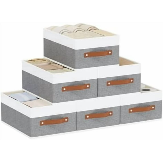 Clothing Storage Boxes, Drawer Organizers with Handles, Cube Organizer ...