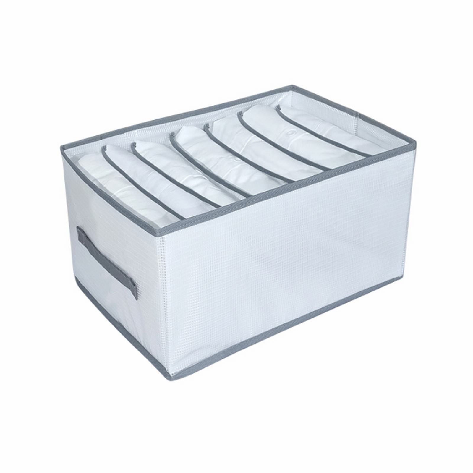 Clothing Storage Drawer Wardrobe Organizer Box 7 Compartment Foldable ...