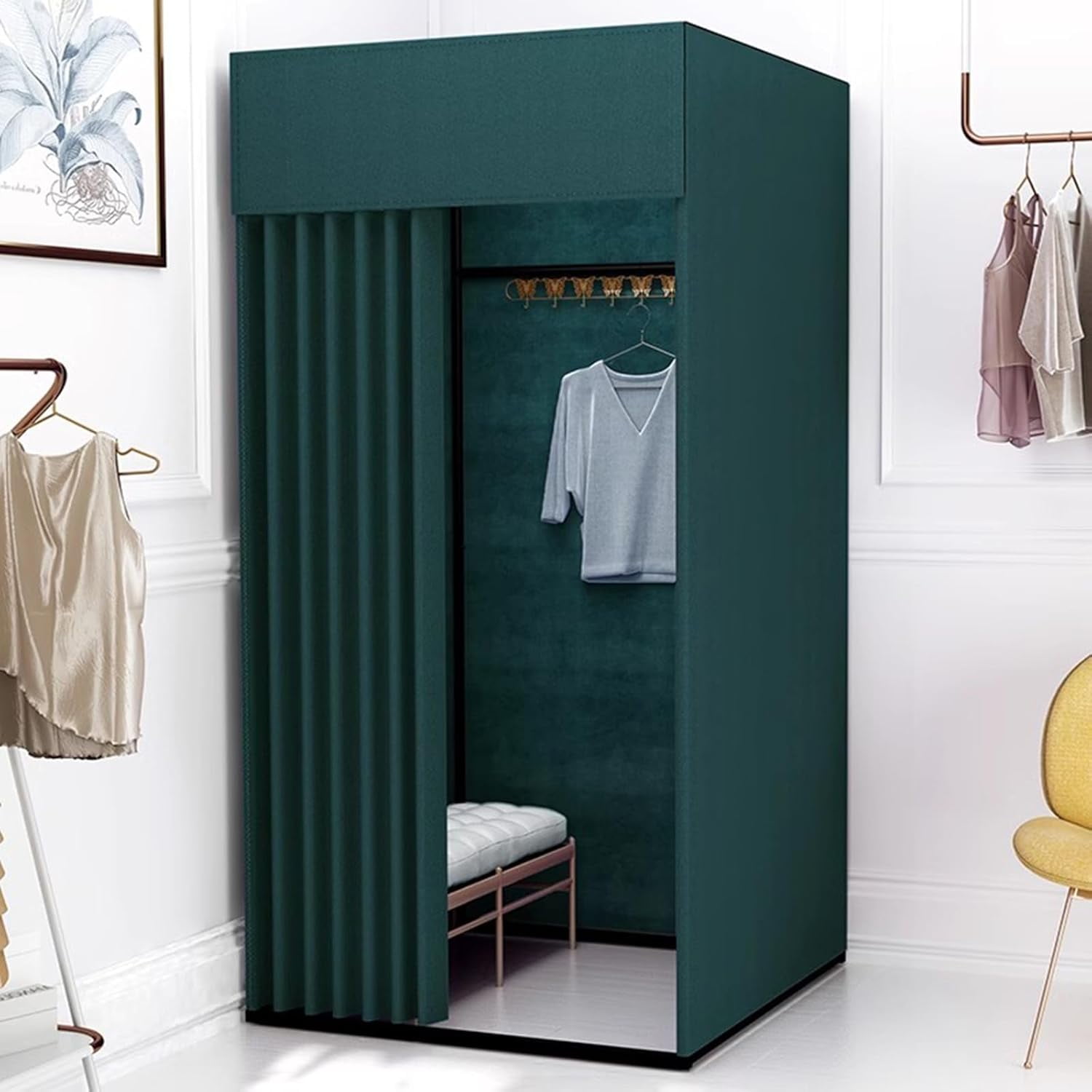 Clothing Store Fitting Room, Movable Square Changing Room, DIY ...