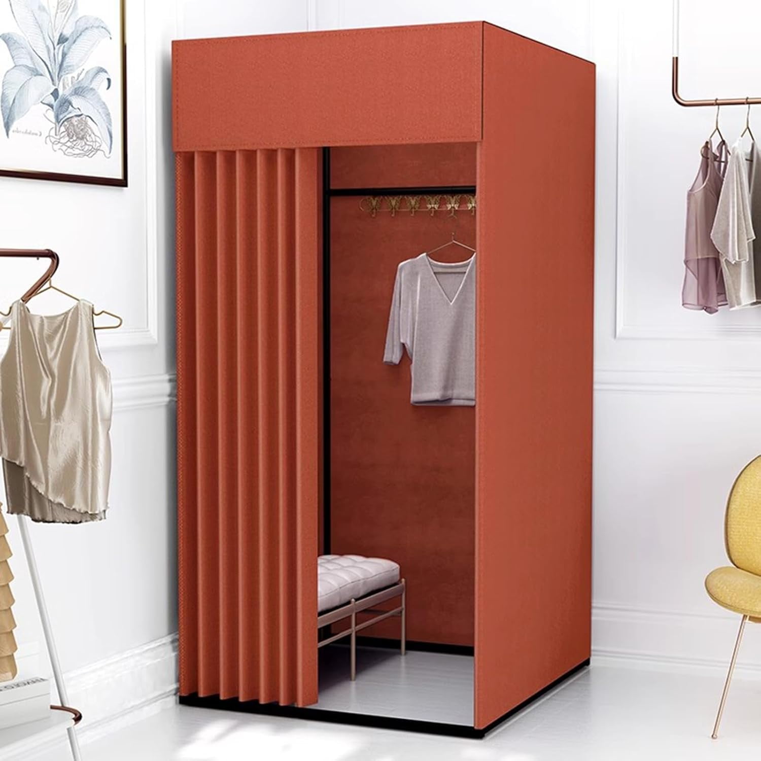 Clothing Store Fitting Room, Movable Square Changing Room, DIY ...