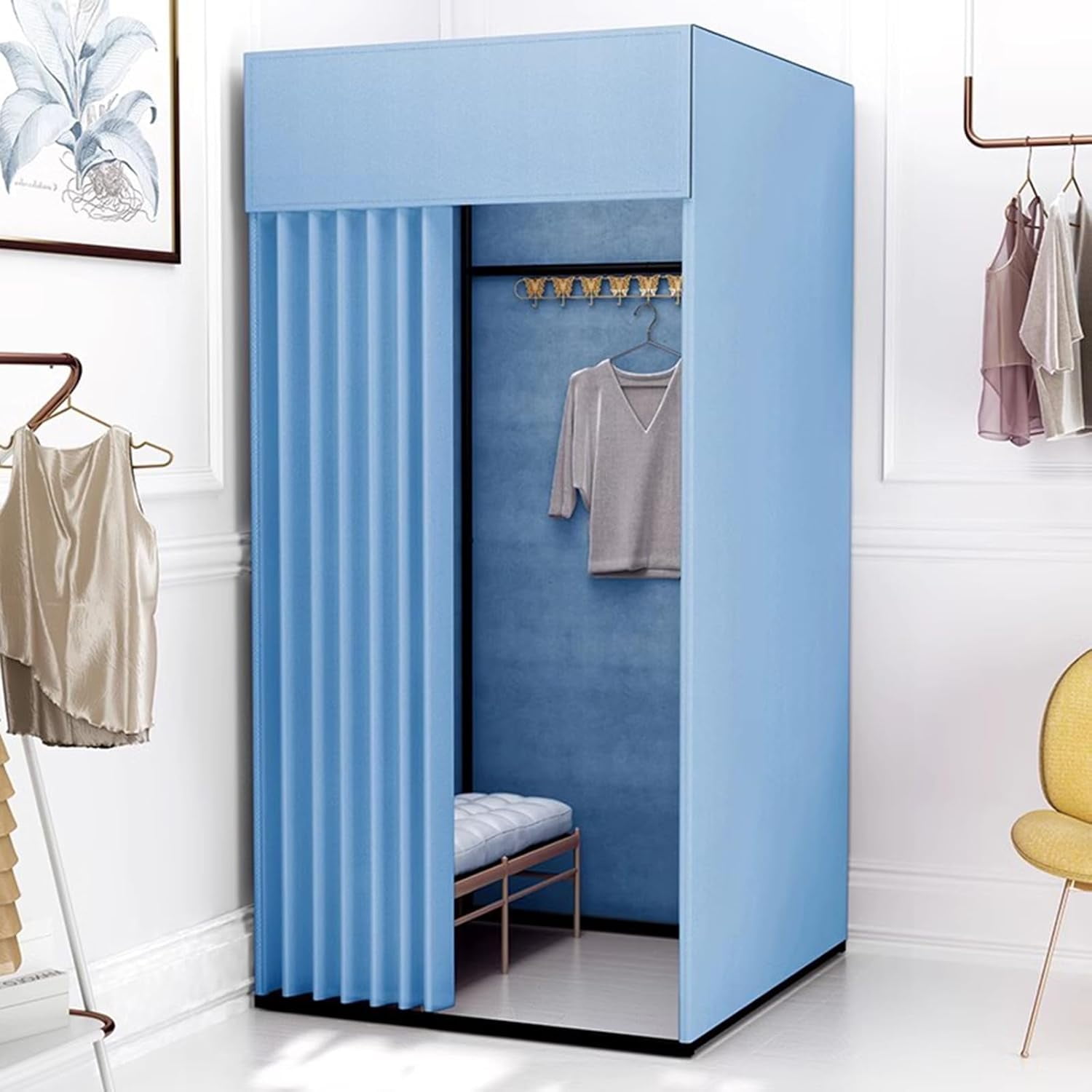 Clothing Store Fitting Room, Movable Square Changing Room, DIY ...