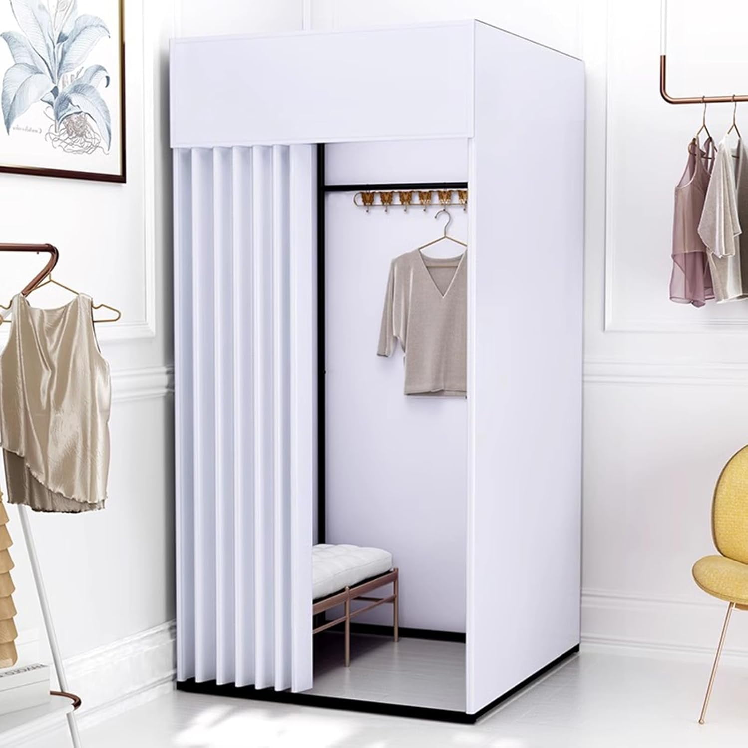 Clothing Store Fitting Room, Movable Square Changing Room, DIY ...
