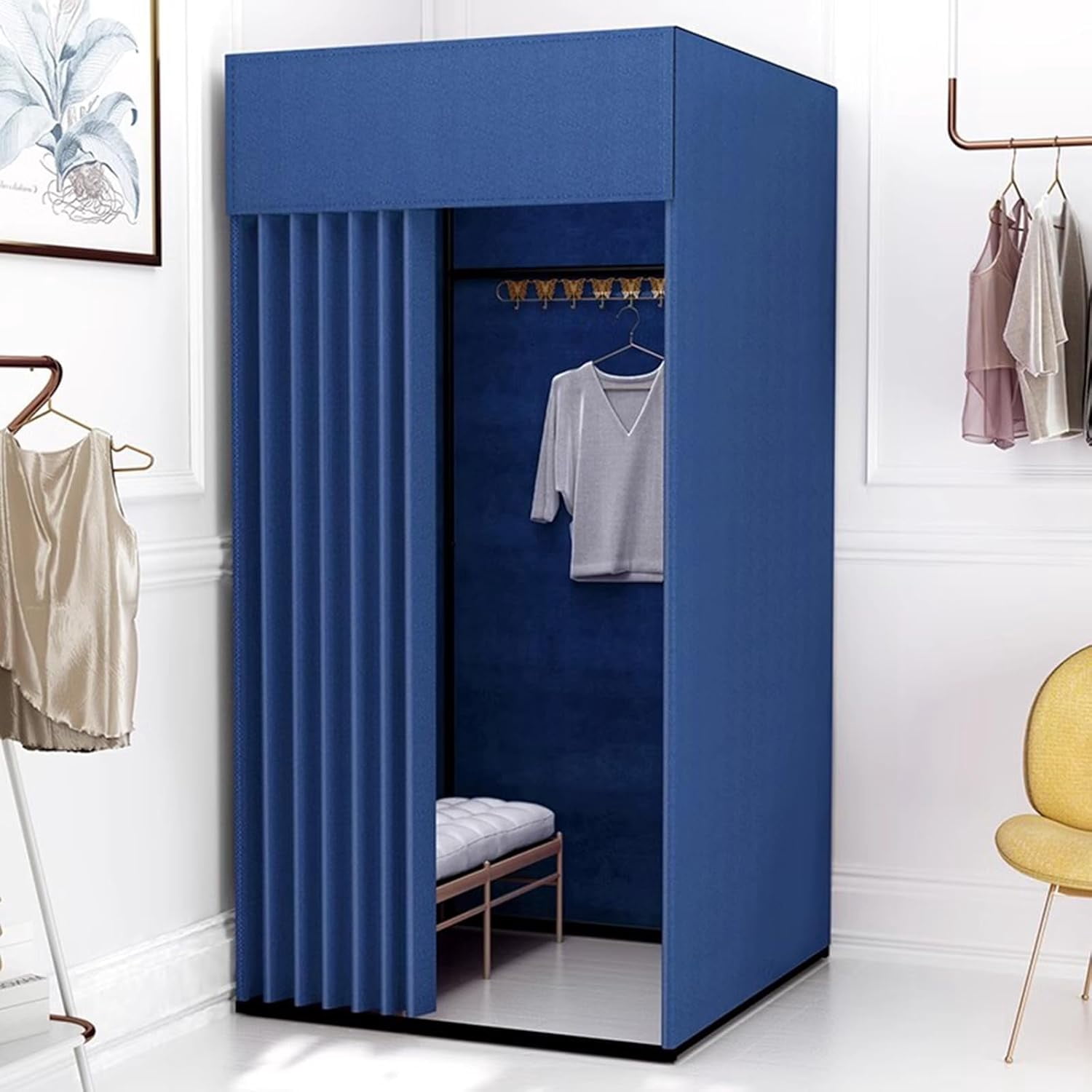 Clothing Store Fitting Room, Movable Square Changing Room, DIY ...