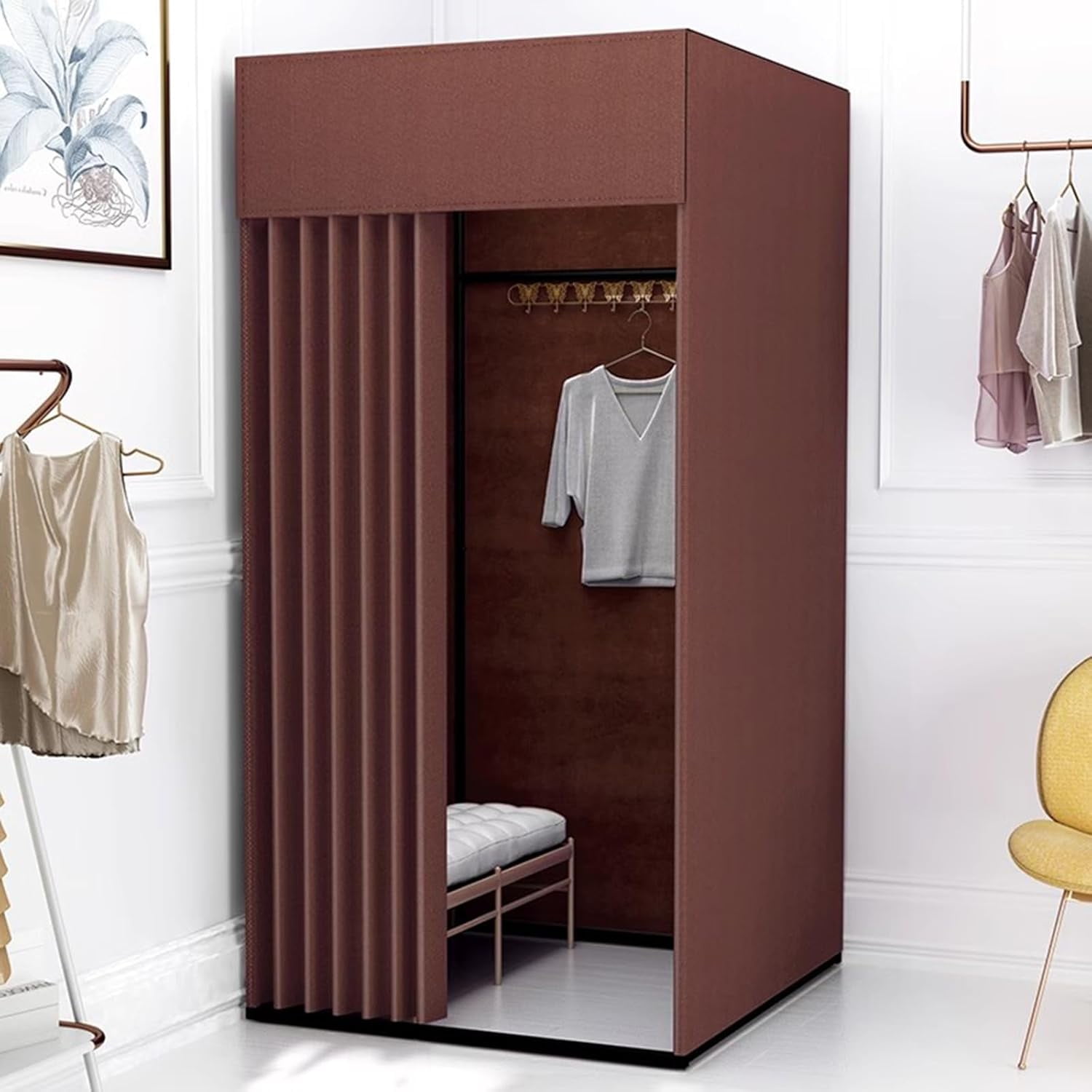 Clothing Store Fitting Room, Movable Square Changing Room, DIY ...