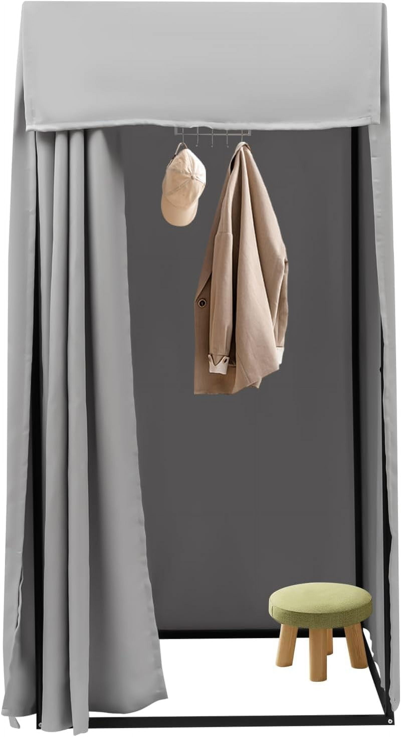 Clothing Store Fitting Room with Shading Curtain and Hook, Square ...