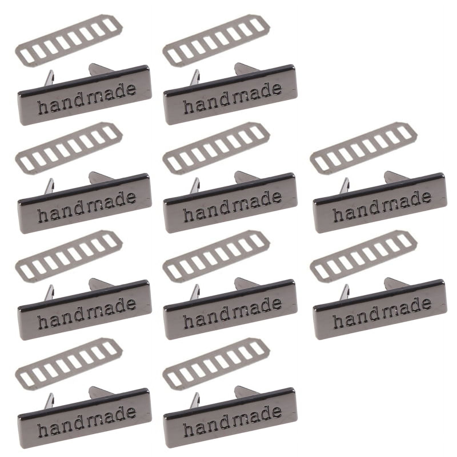 Clothing Tag Labels - Rectangle Metal Brads, 10 Pieces - Walmart.com