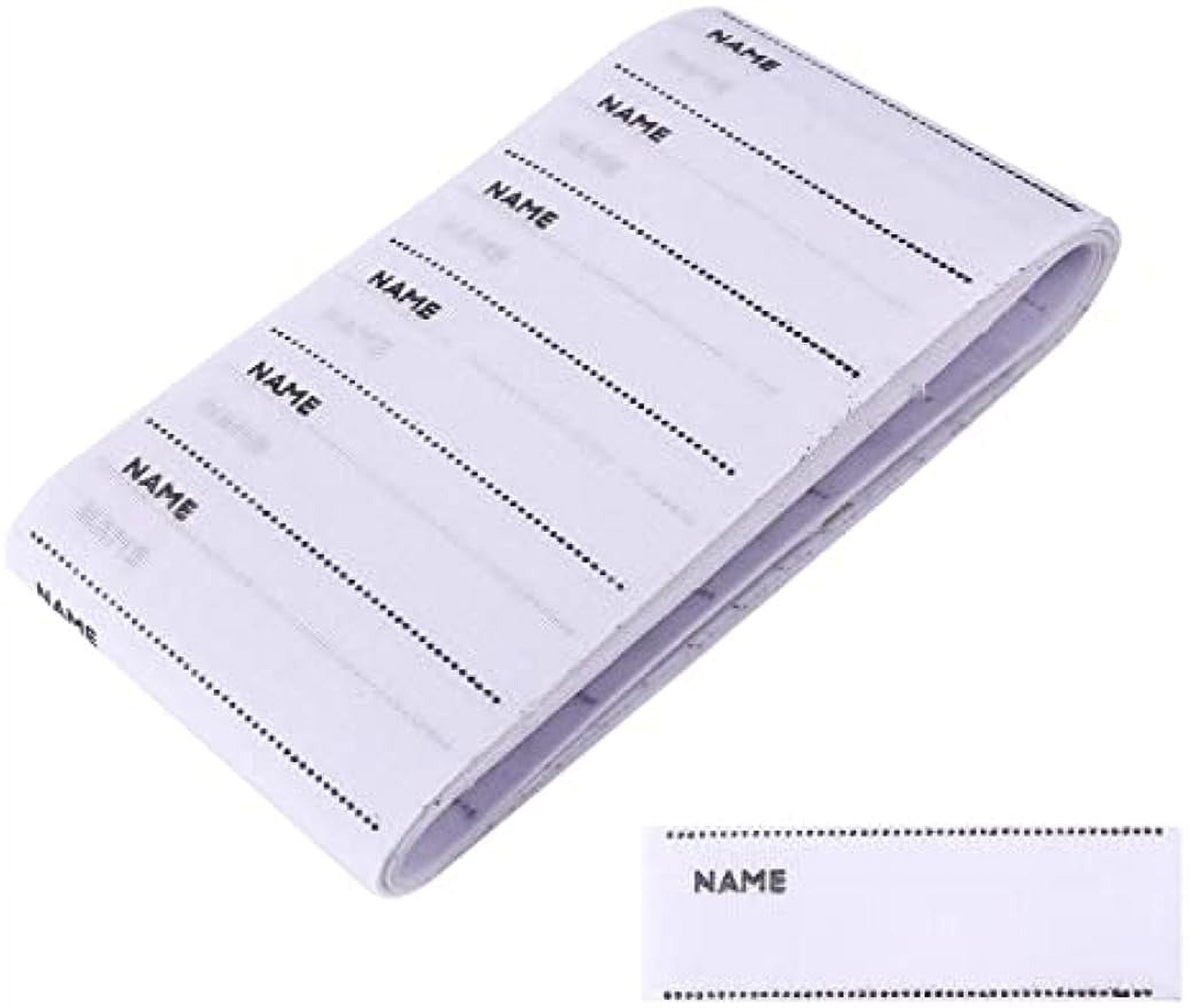 Clothing Tags 100 Pieces Name Tags Iron on Fabric Tags Sewing Woven ...