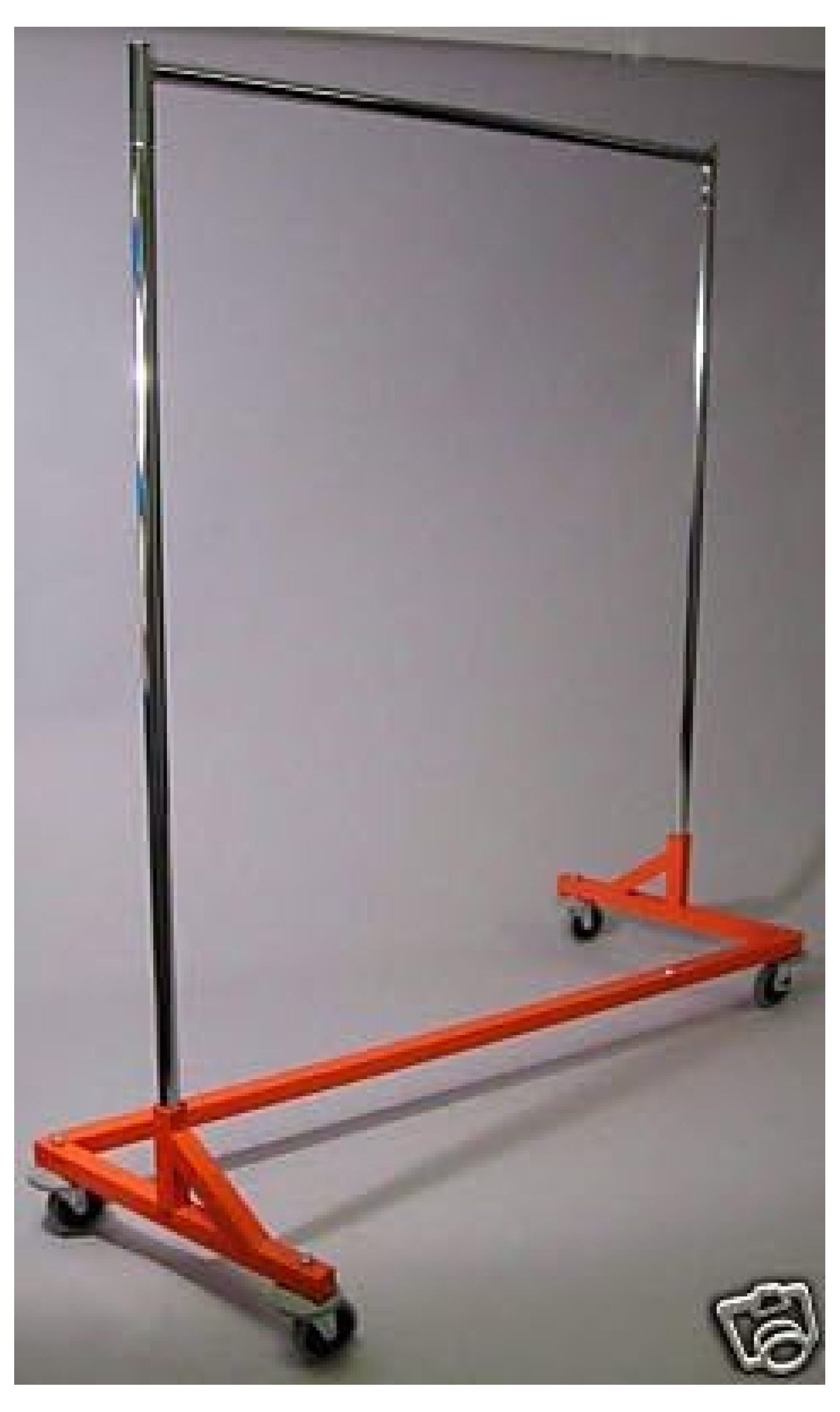 Clothing Z-Rack Orange Base Rolling with Extra Hangrail - Walmart.com