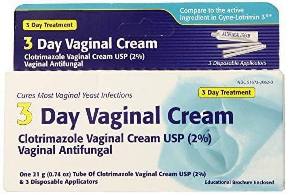 Clotrimazole 3 -Day Vaginal Cream - 0.74 Oz - Walmart.com