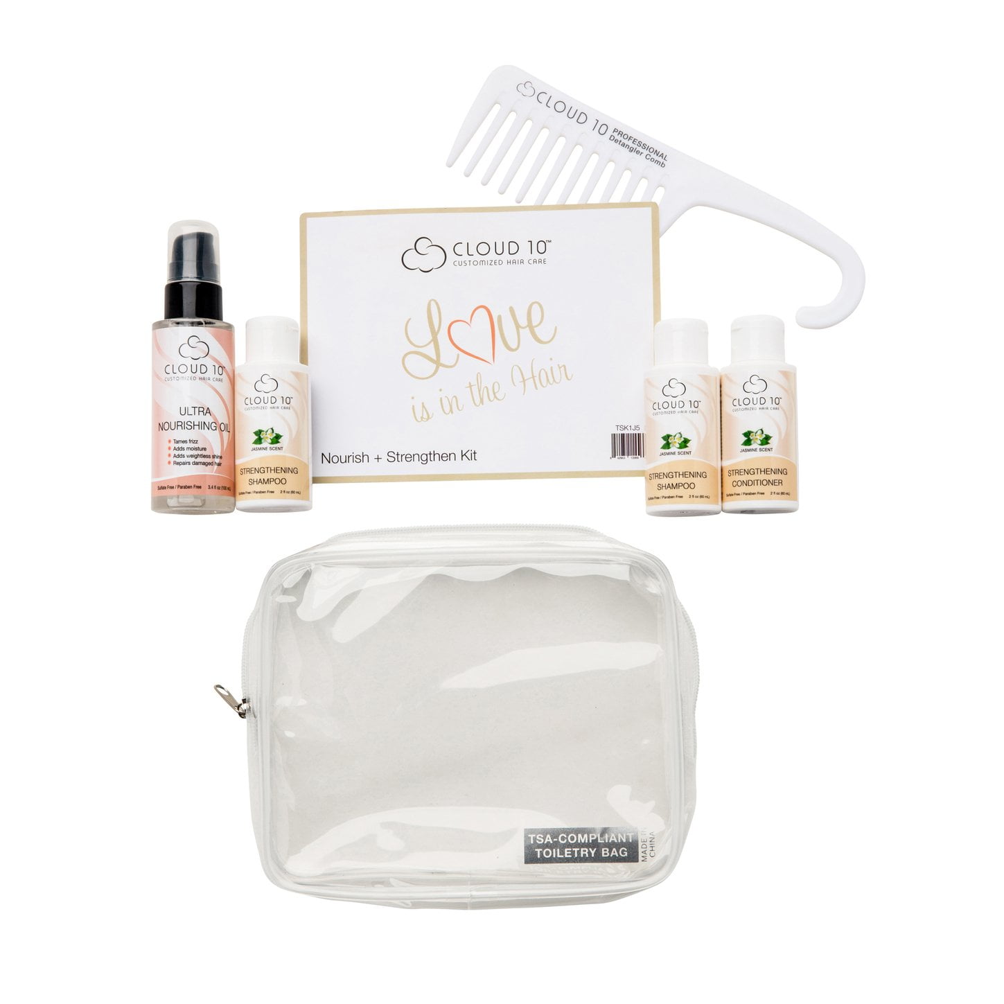 Cloud 10 Nourish + Strengthen (Travel Kit) - Cruelty Free, Wide Tooth ...