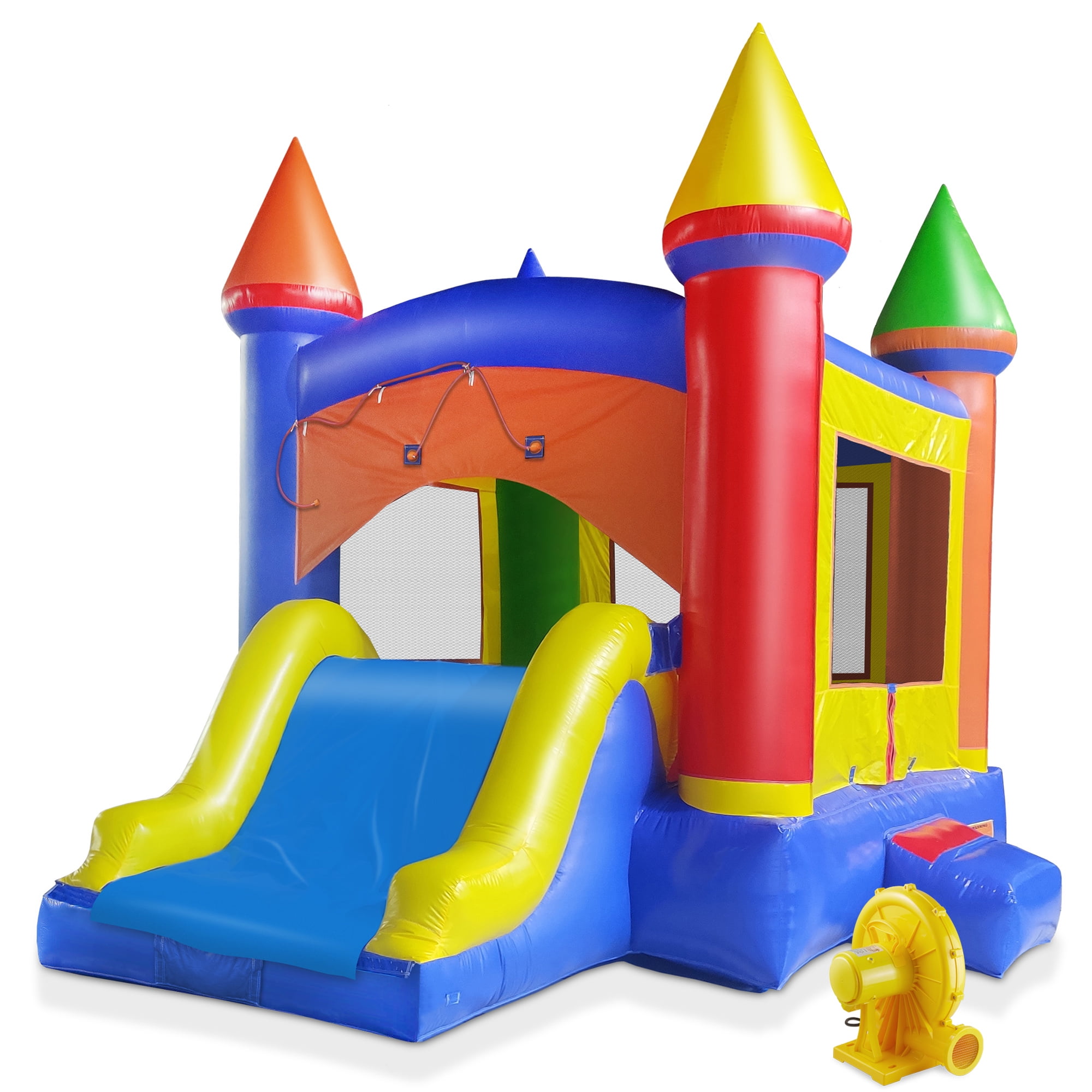 Cloud 9 Commercial Inflatable Bounce House with Water Slide and Blower ...