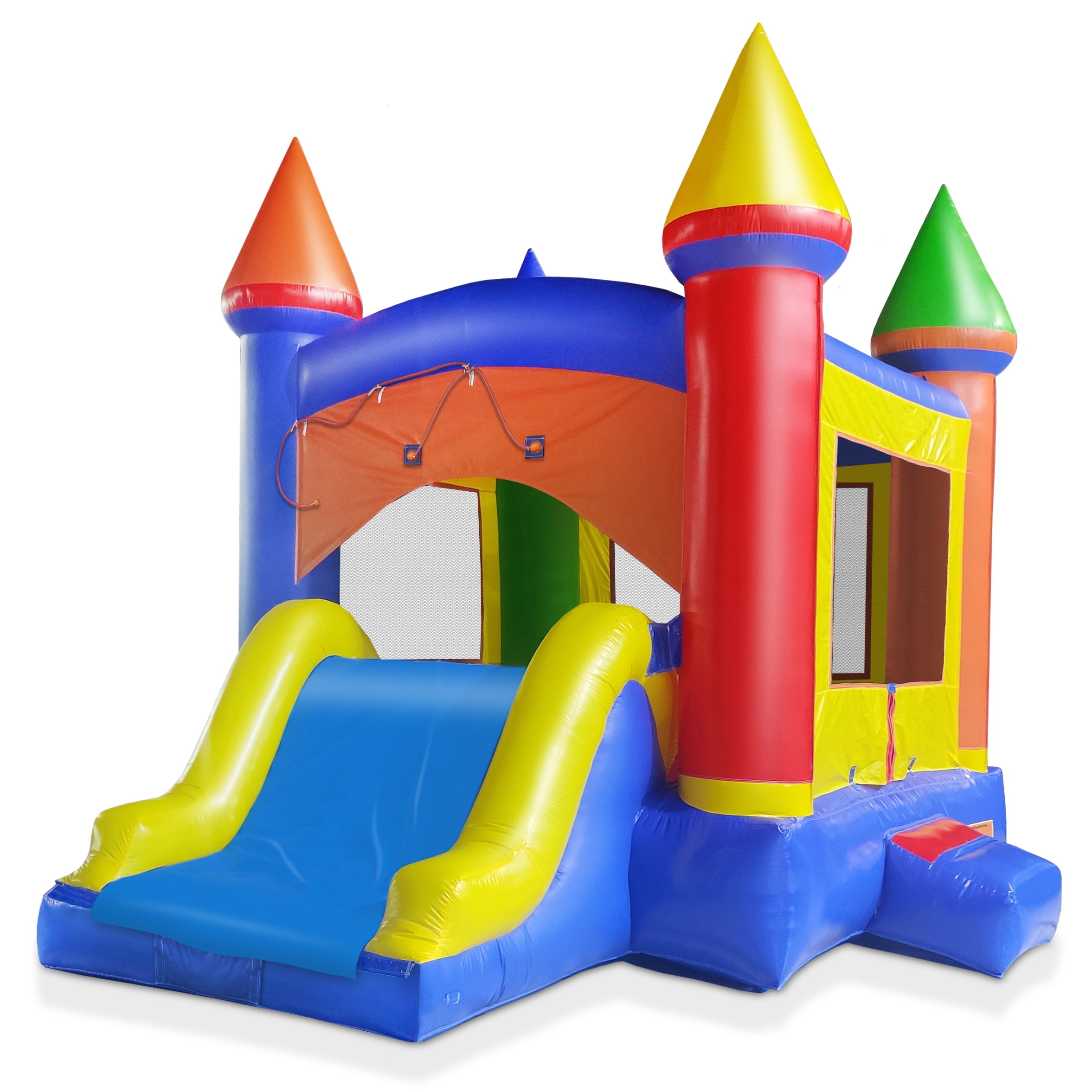Cloud 9 Commercial Inflatable Bounce House with Water Slide and Misting ...