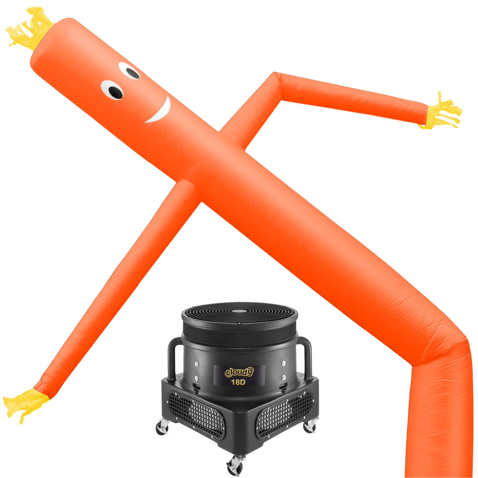 Cloud 9 Inflatable Wacky Waving Tube Man with Blower, Orange 20 ft ...