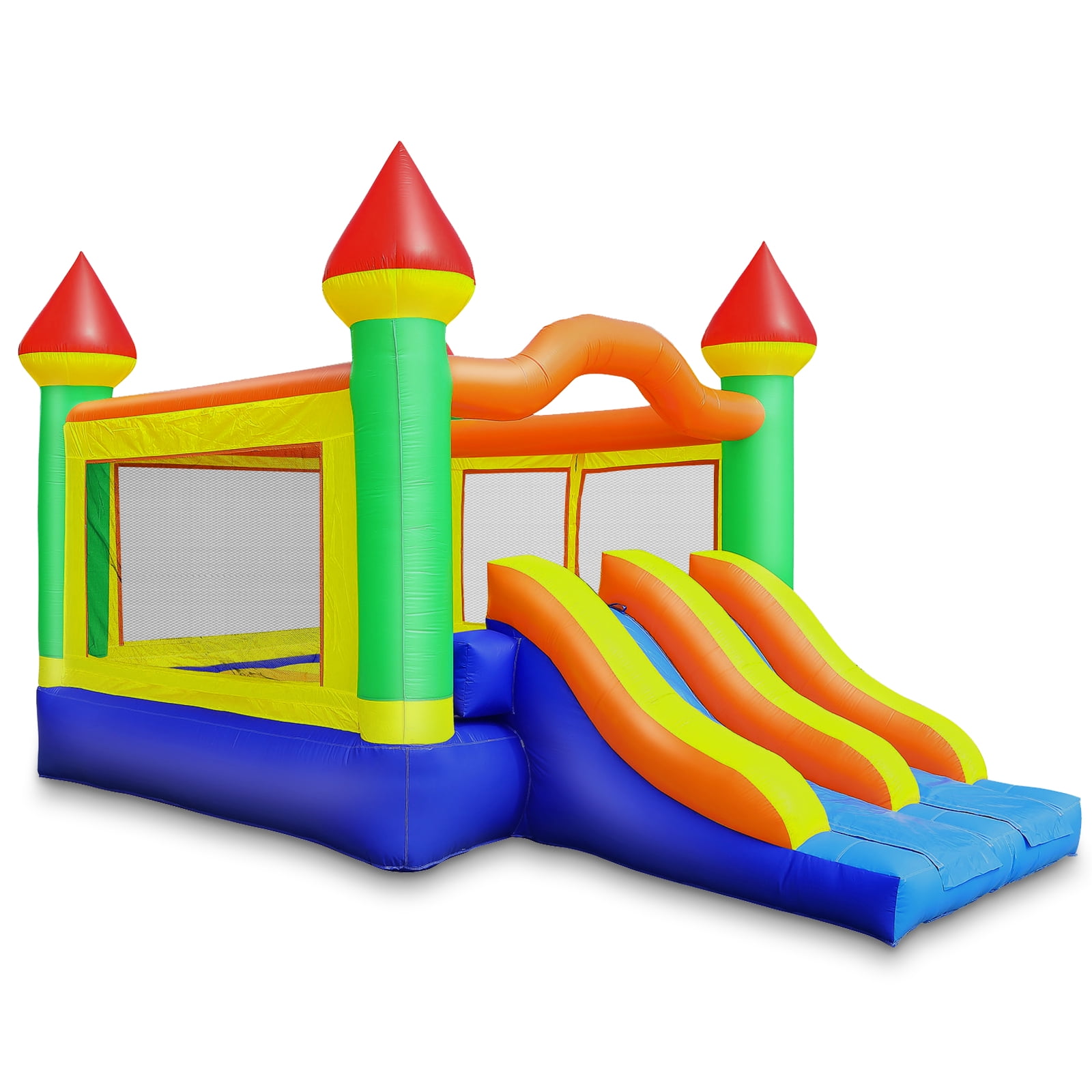 CLOUD 9 Commercial Mega Double Slide Bounce House, 12' Tall, 22' x 15 ...
