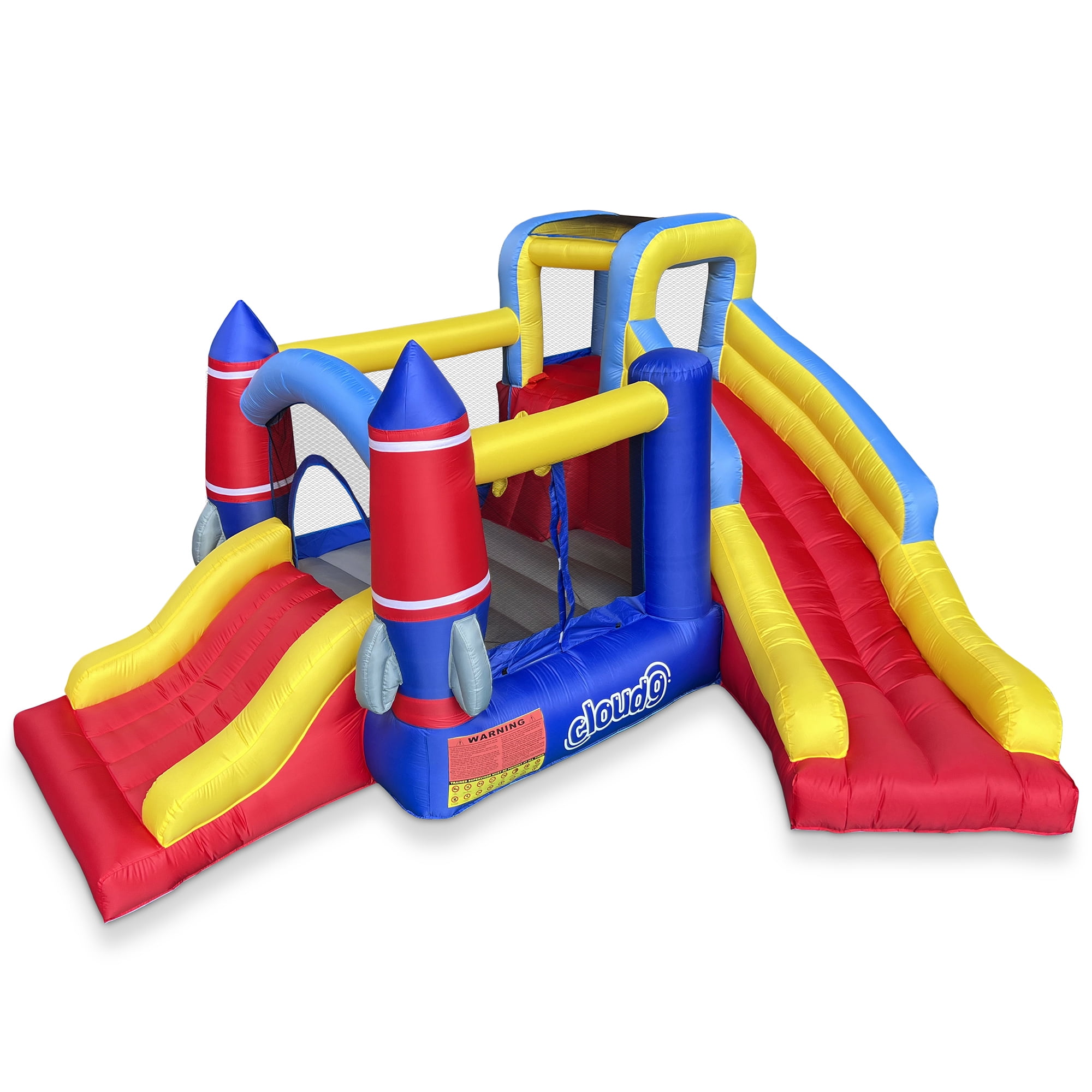 Cloud 9 Children's Big Indoor/Outdoor Jumper Bouncy House with Blower ...