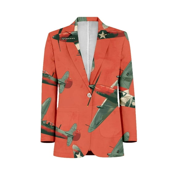 Cloud Airplane Pattern Men Blazers Slim Clothing Summer Jacket Man Oversize Daily Suits Tops ...