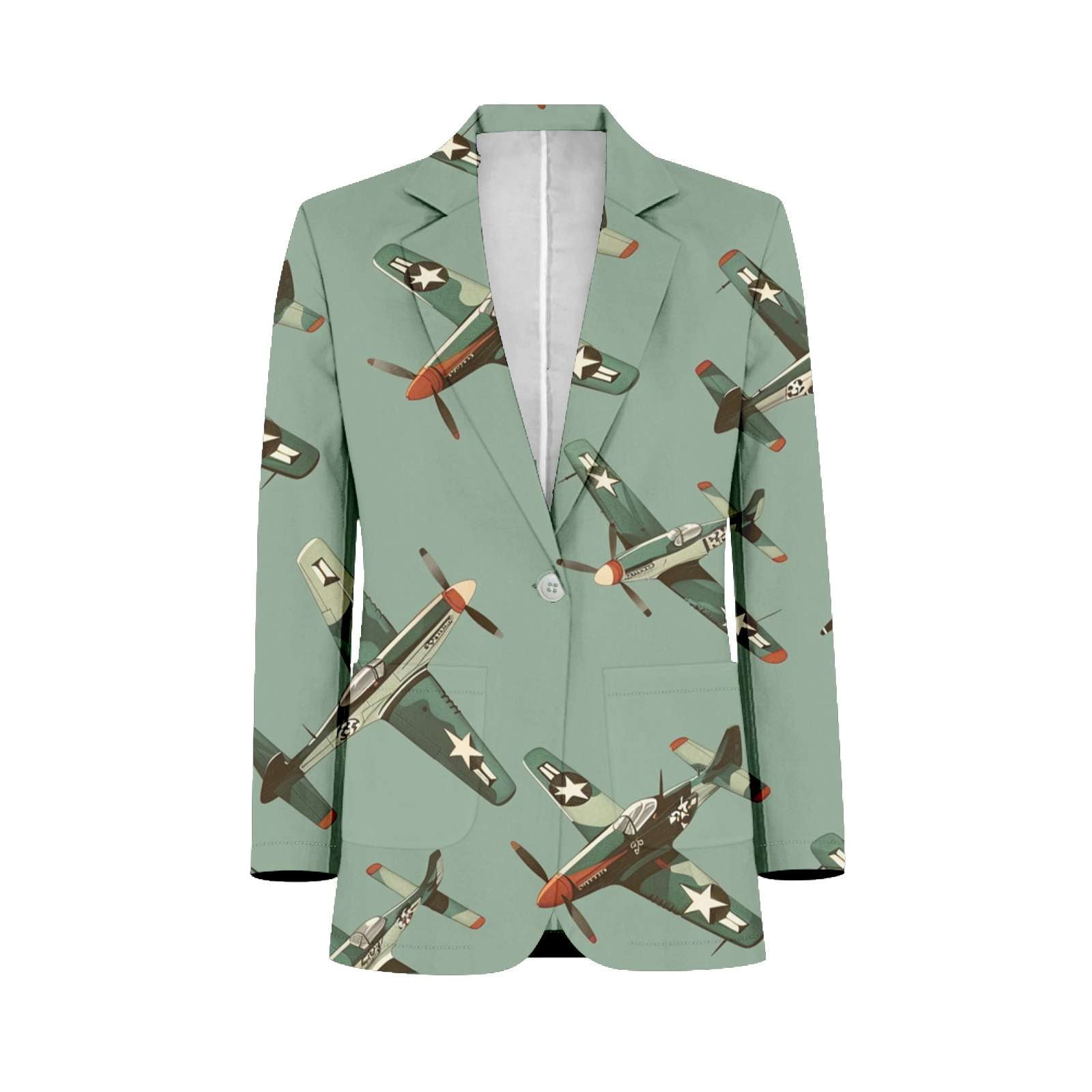 Cloud Airplane Pattern Mens Suits Shawl Collar Slim Fit Suit Mens Groom ...