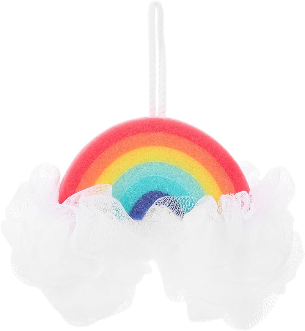 Cloud Bath Ball Bath Mesh Pouf Kids Loofah Exfoliating Body Puff Facial ...