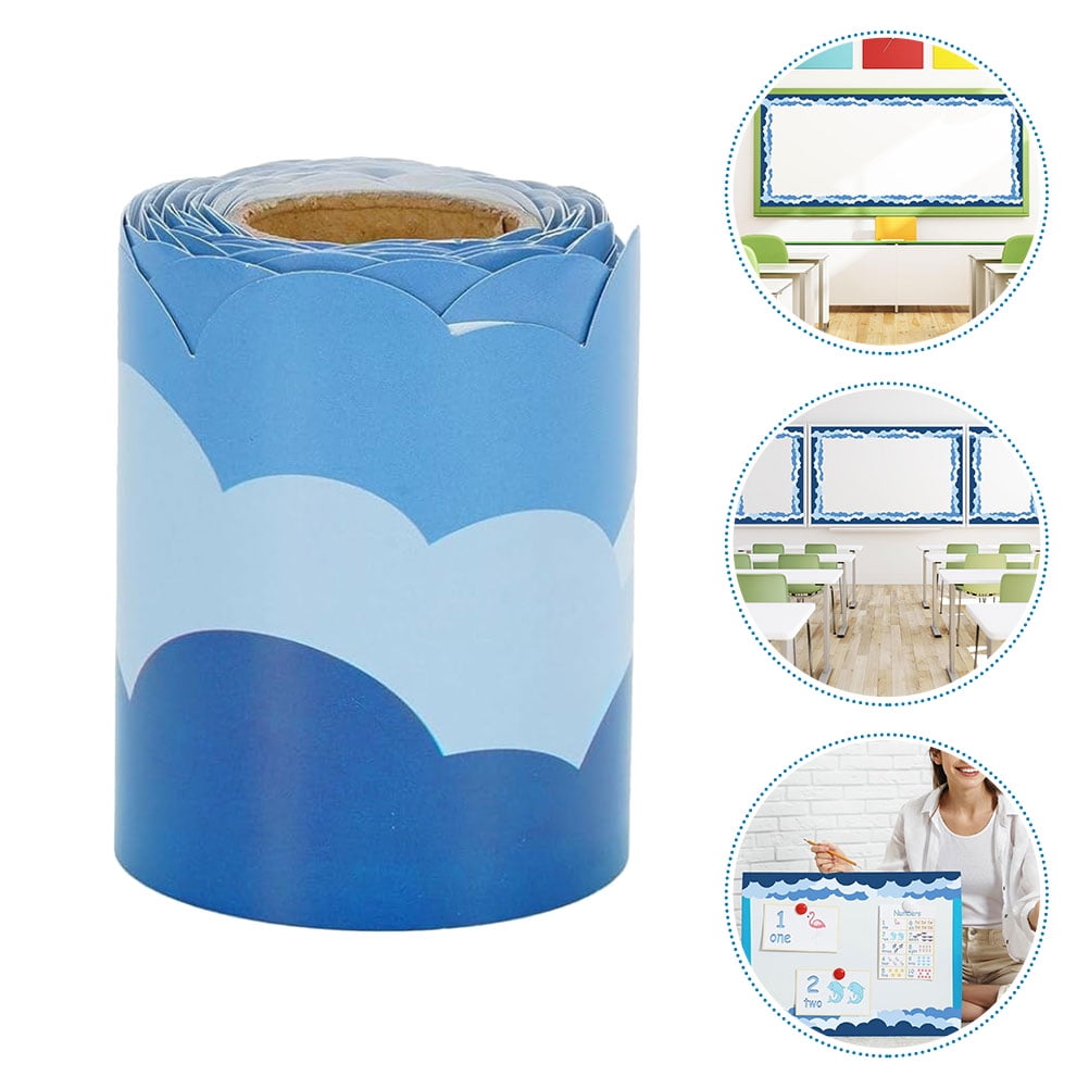 Cloud Bulletin Board Border Trim,1 Roll Of Classroom Bulletin Board ...