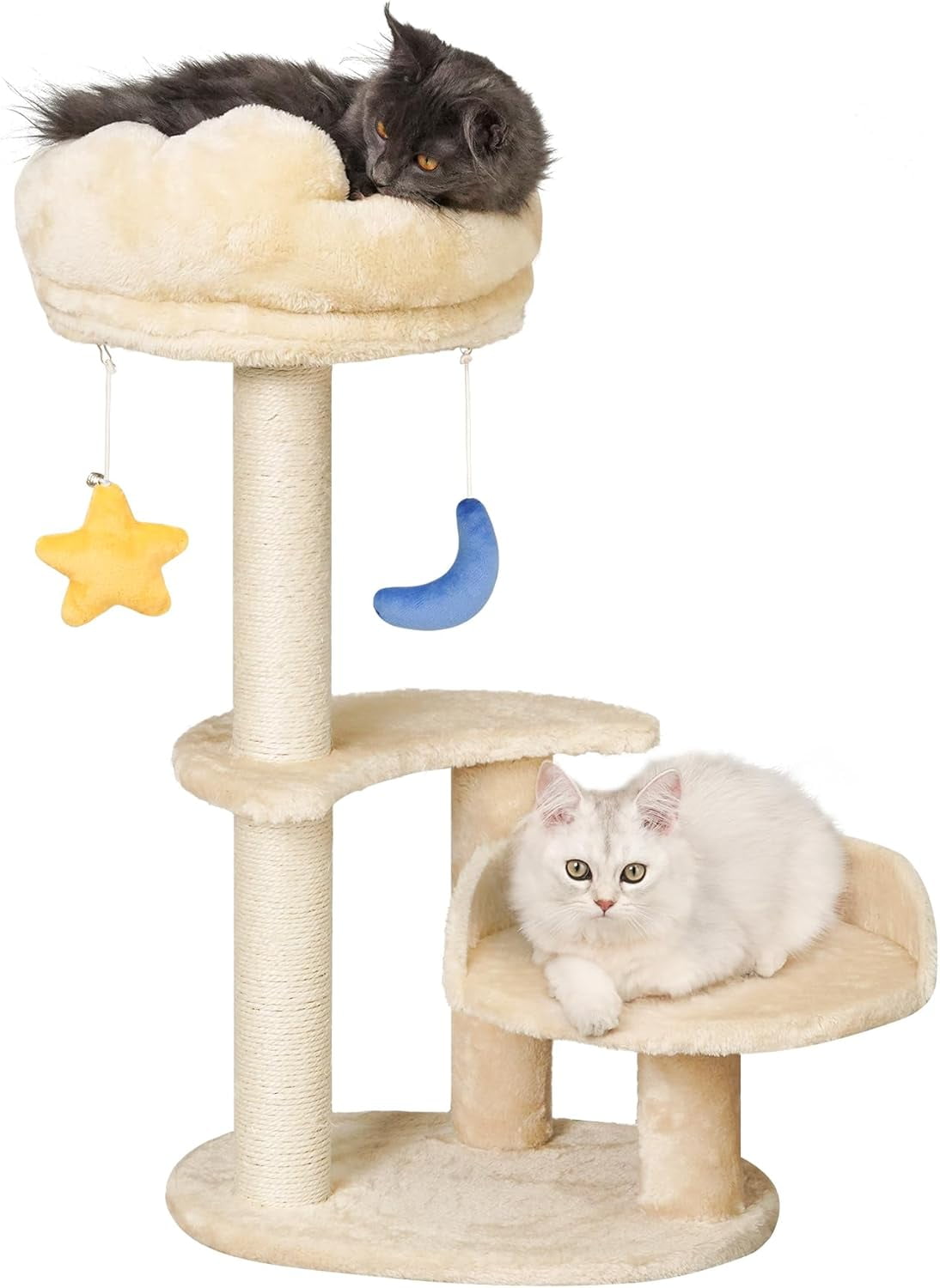 Cloud Cat Tree for Indoor Cats,Cat Scratching Post Cute with Bed,Small ...