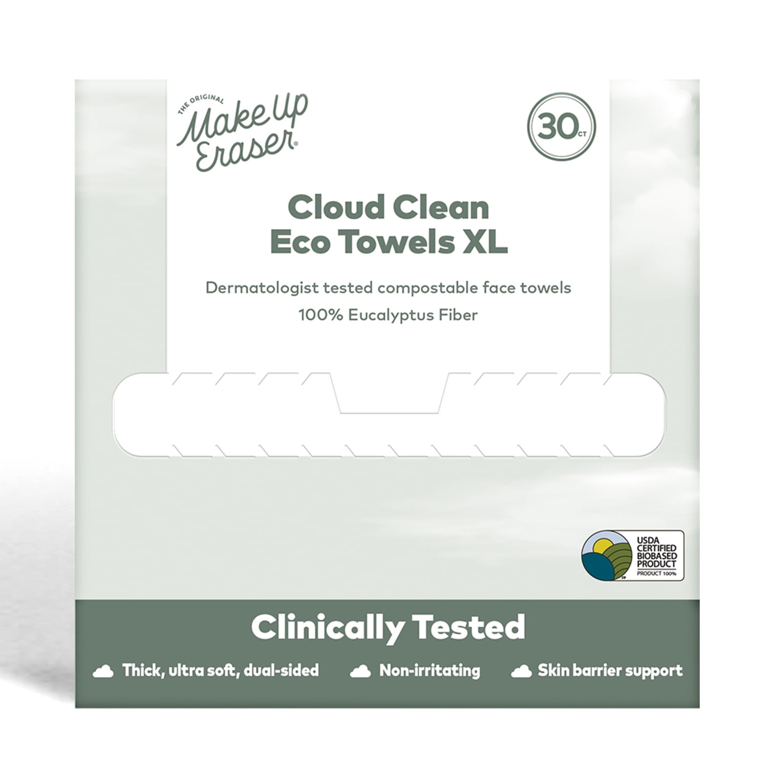 The Original MakeUp Eraser Cloud Clean Eco Towels XL - 30 Count ...