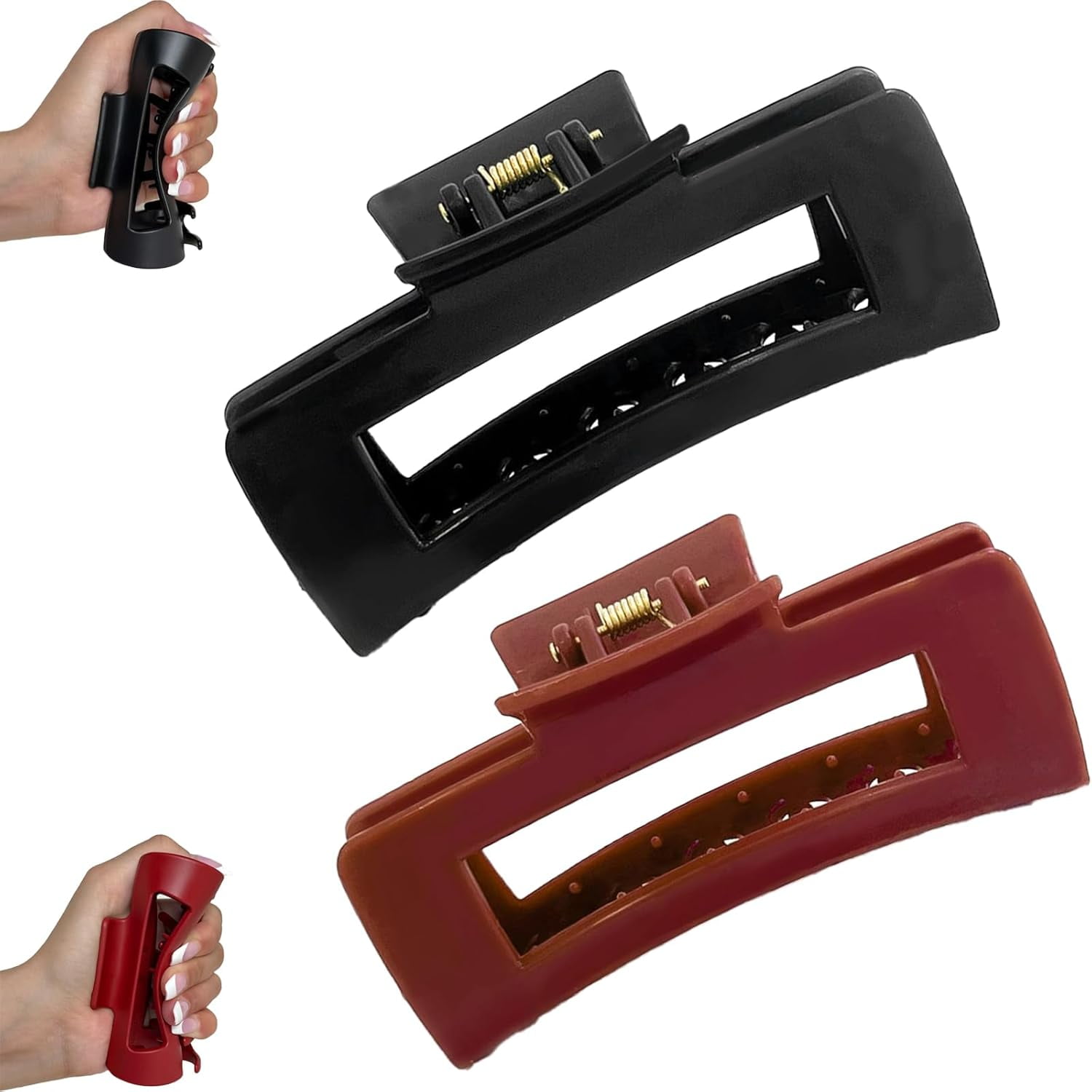 Cloud Clip - Square Frosting Hair Claw 2025 New Silicone Hair Claw Clip ...