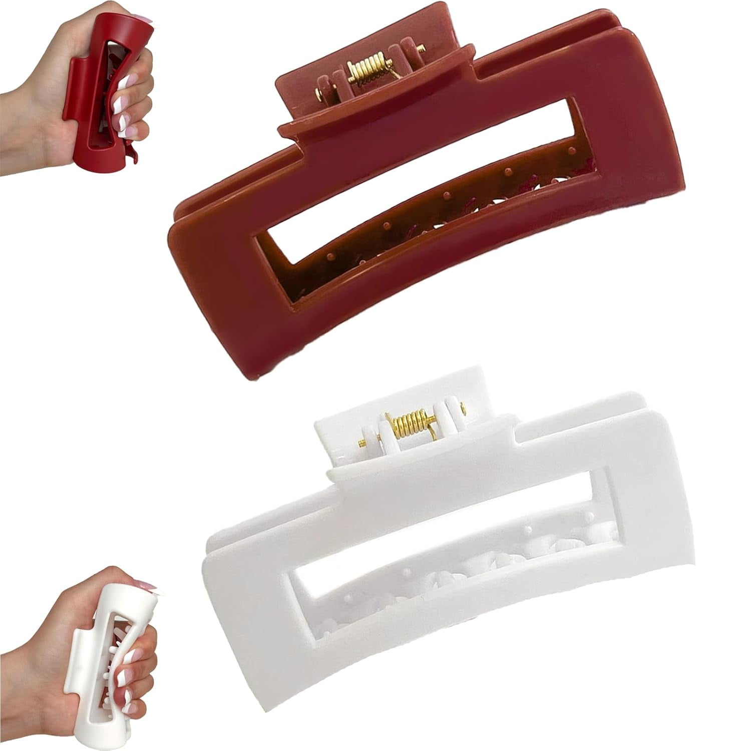 Cloud Clip - Square Frosting Hair Claw 2025 New Silicone Hair Claw Clip ...