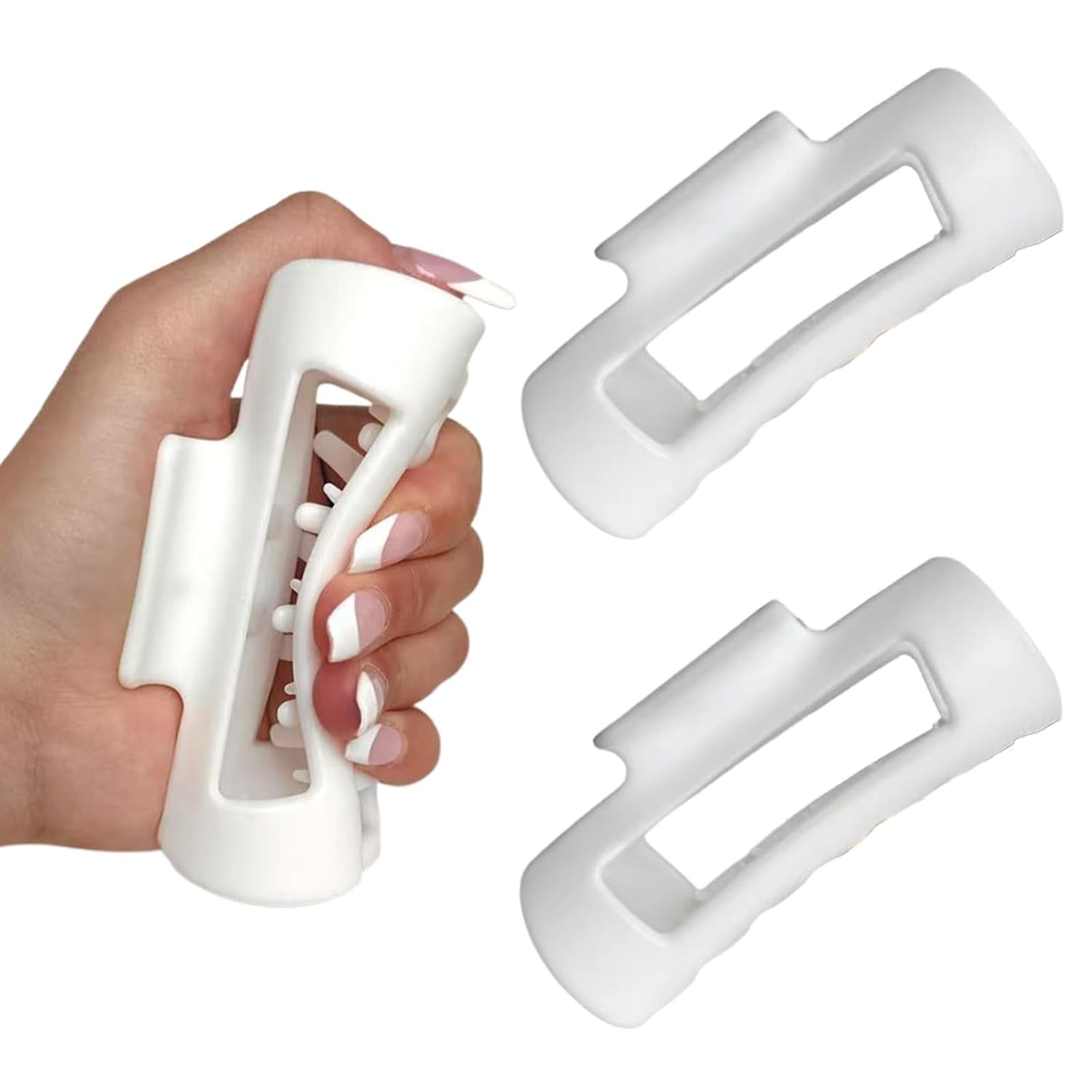 Cloud Clip,Square Frosting Hair Soft Claw Clips for Women,Flexible ...