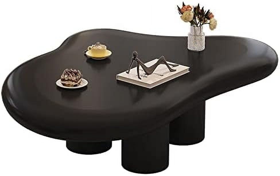 Cloud Coffee Table, Cute End Table, Modern Coffee Tables, Black Cartoon Center Table, Irregular ...
