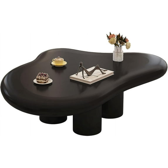 Cloud Coffee Table for Living Room, 46.06" Modern Coffee Table, Black ...