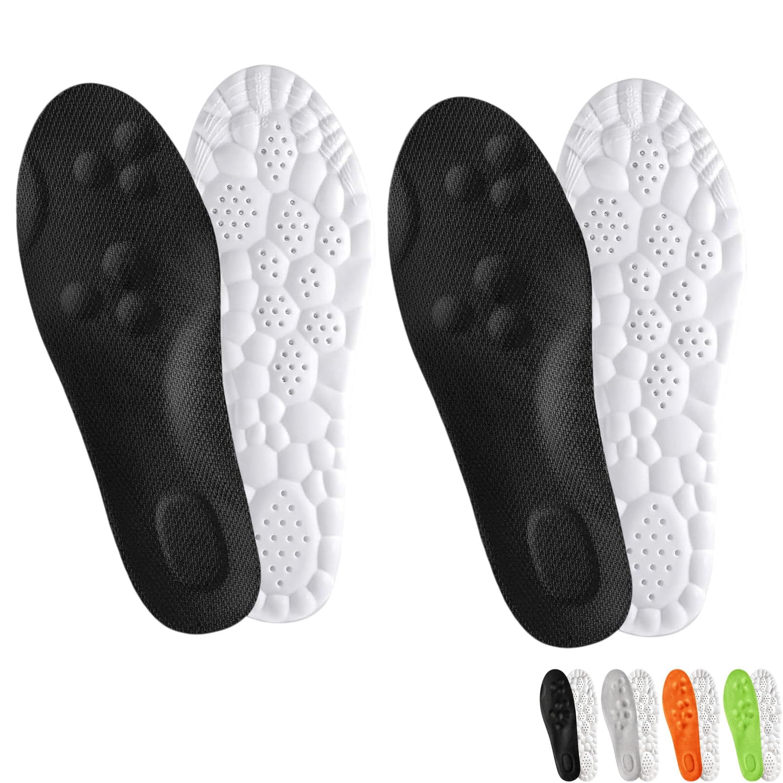 Cloud Comfort Memory Foam Insoles for Men & Women, Soft Shoe Inserts ...