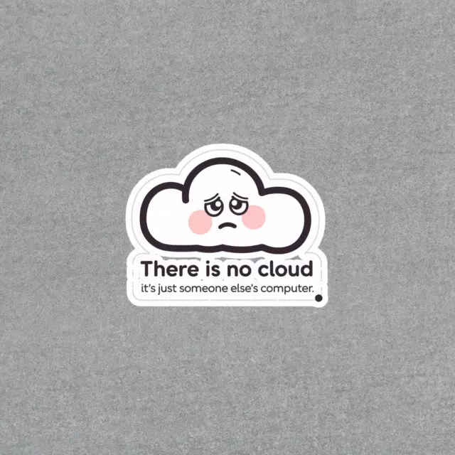 Cloud Computer Sticker Tech Decal It Geek Giftphone Decal Water Bottle ...