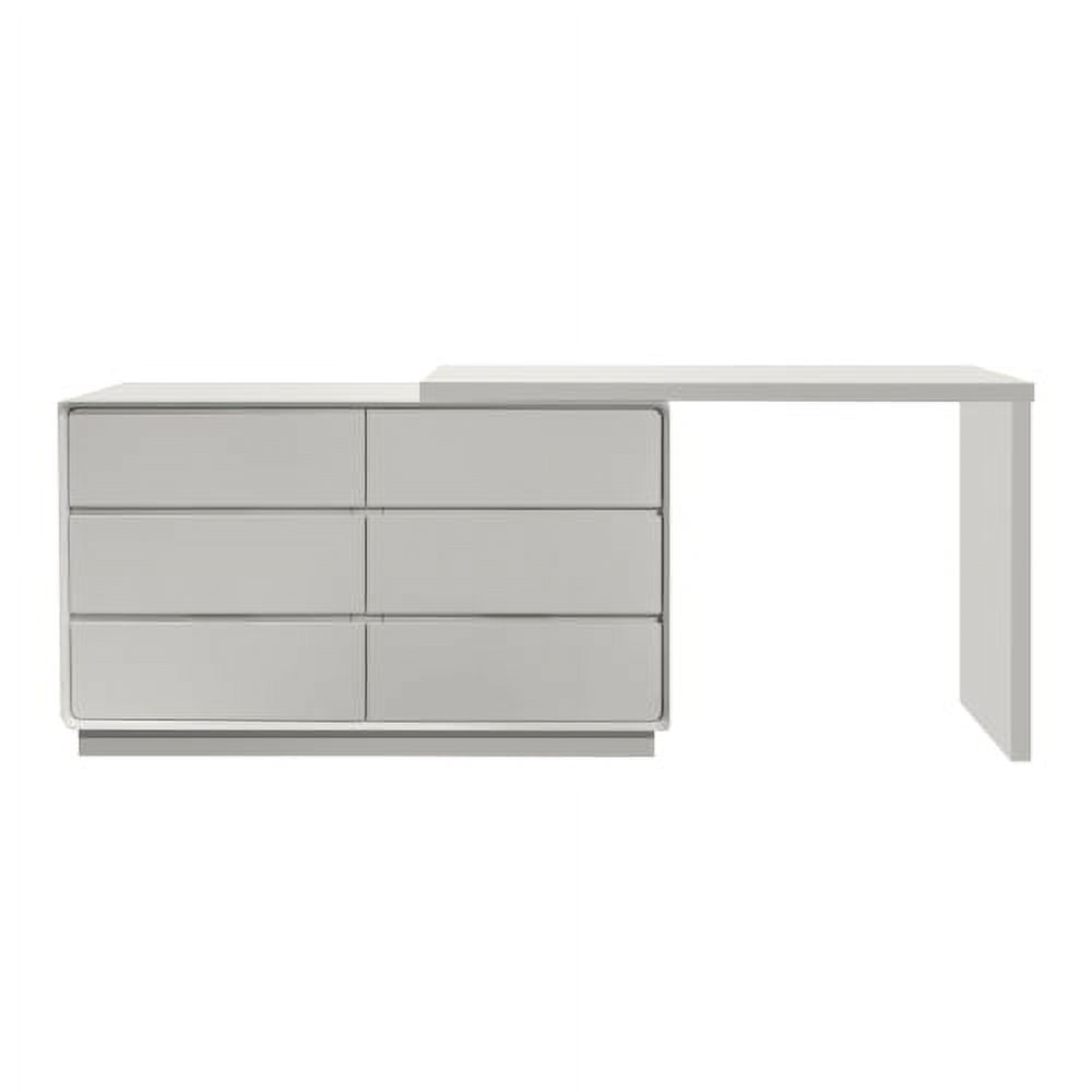 Cloud Cream White Storage Decorative Bedroom Makeup Vanity Without ...