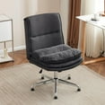 Cloud Criss Cross Legged Chair 18" High Back Armless Office Desk Chair ...