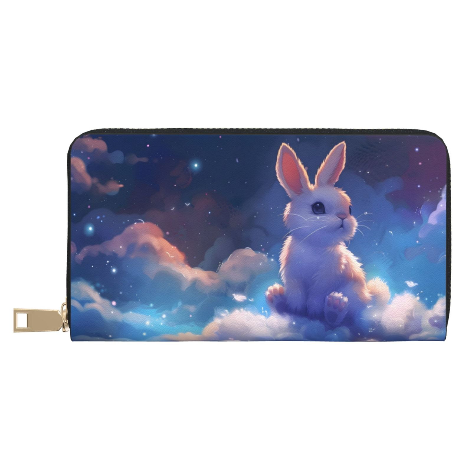 Cloud Cute Rabbit Wallet Women, Leather Bifold Multi Card Wallet, Women ...