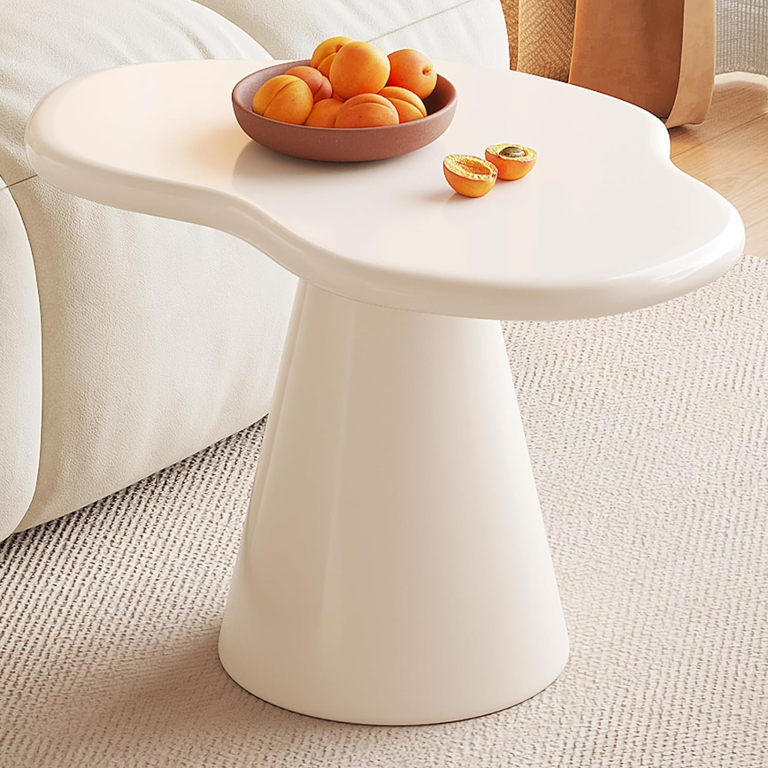 Cloud End Table for Sofa, Modern Side Table for Living Room, Irregular ...