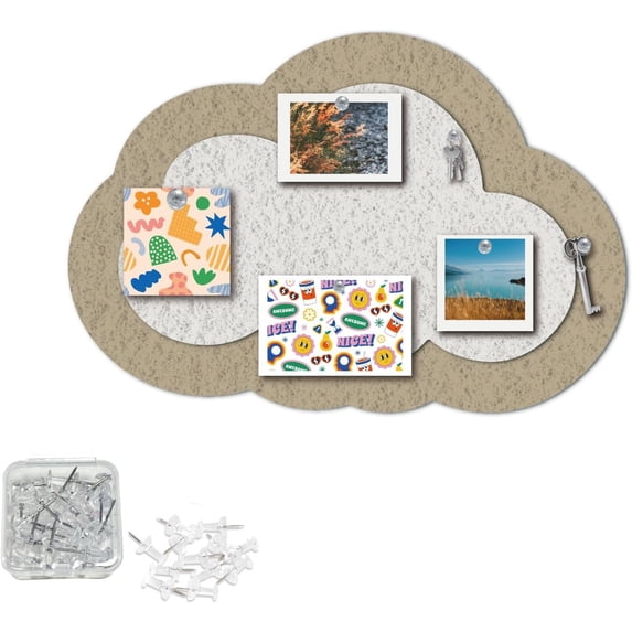 Cloud Felt Bulletin Board 8x11.8 Inch Self Adhesive Felt Bulletin Board ...