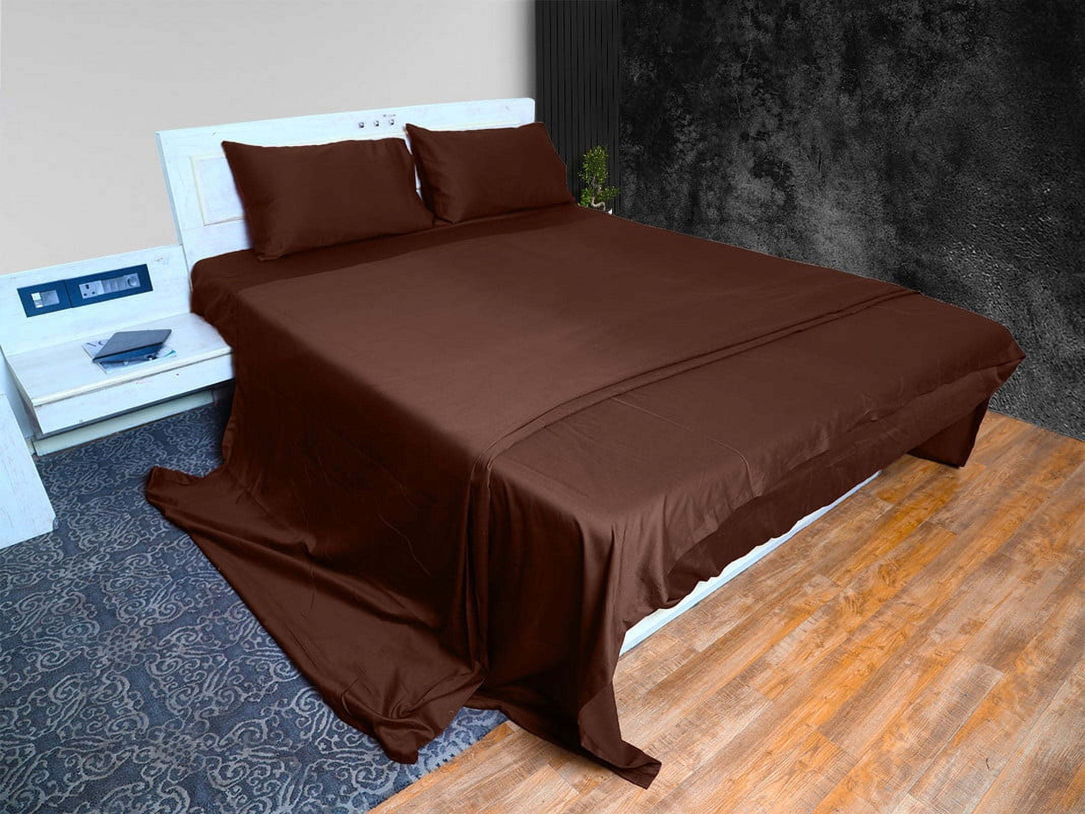 Cloud Fino 100% Cotton Sheet Set- 4 PC Cotton Sheet Set- 600 TC- Cotton ...