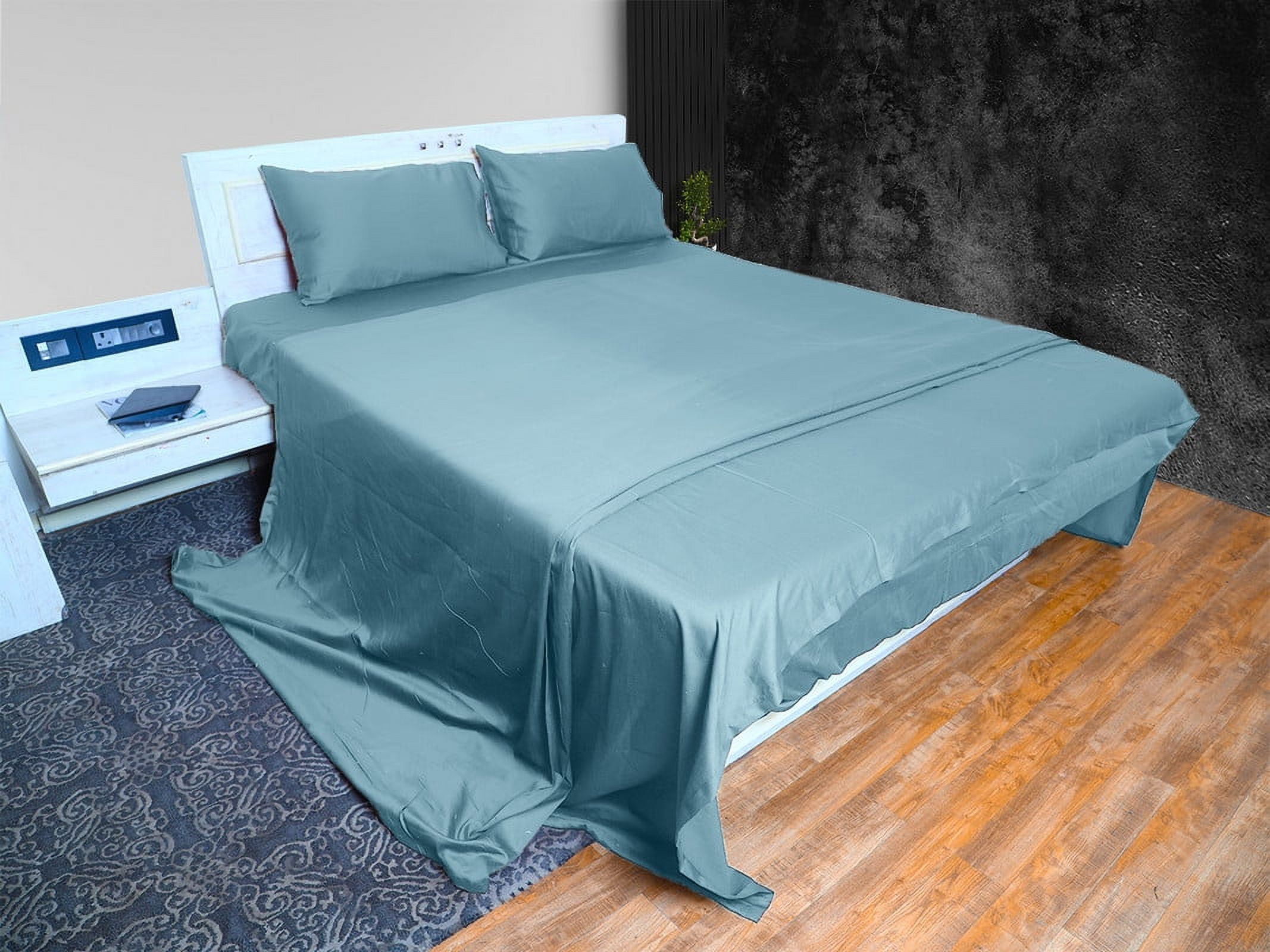 Cloud Fino 100% Cotton Sheet Set- 4 PC Cotton Sheet Set- 600 TC- Cotton ...