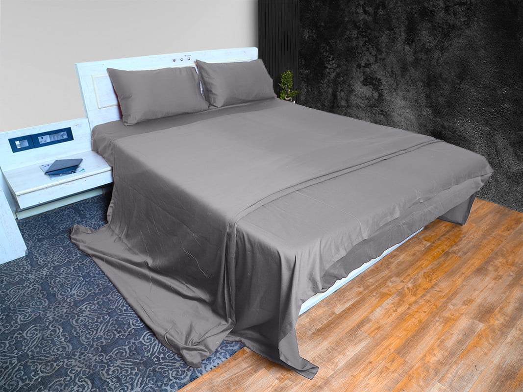 Cloud Fino 100% Cotton Sheet Set- 4 PC Cotton Sheet Set- 600 TC- Cotton ...