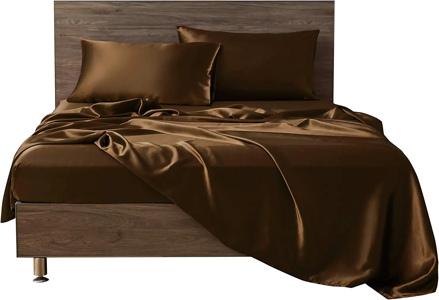 Cloud Fino 4 Pc Silk Satin Sheets Set|Silk Satin Fitted Sheet|Silk ...