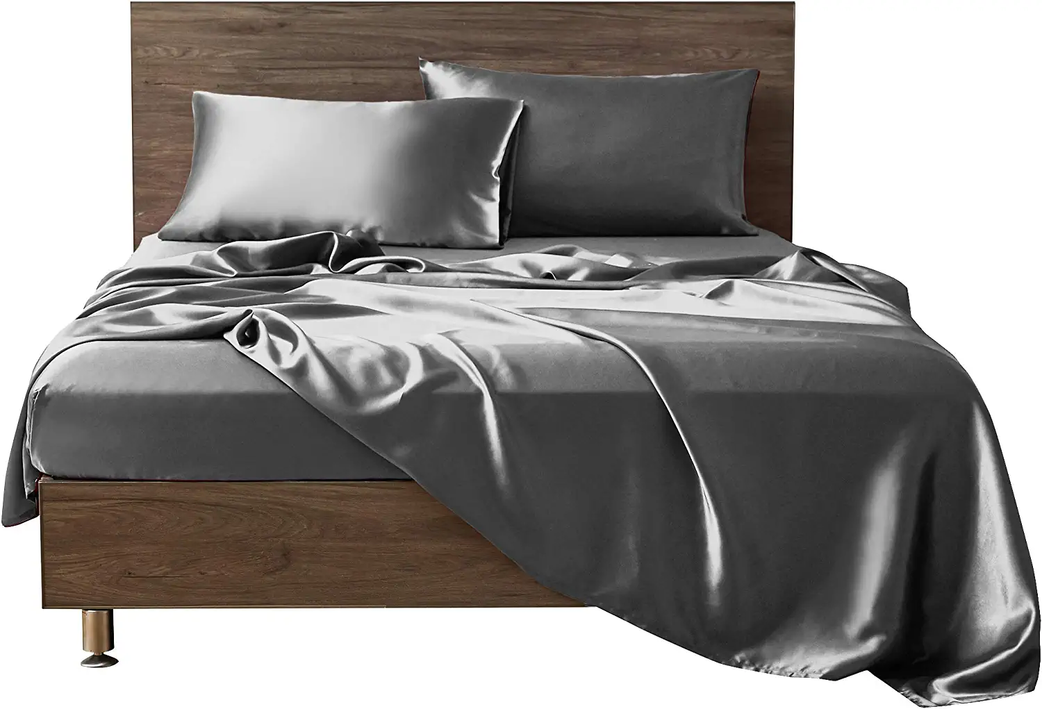 Cloud Fino 4 Pc Silk Satin Sheets Set|Silk Satin Fitted Sheet|Silk ...