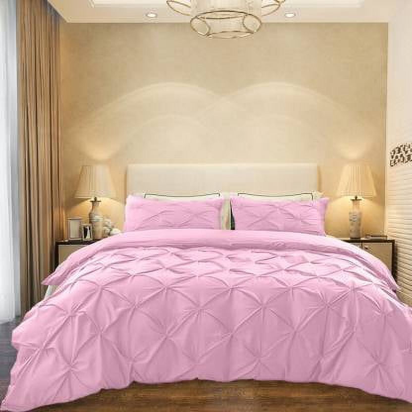 Cloud Fino Luxurious Pinch Pleated Duvet Cover Set 100% Egyption Cotton ...
